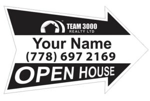Team 3000 Realty signs - Quarter Cheaper Signs in Vancouver
